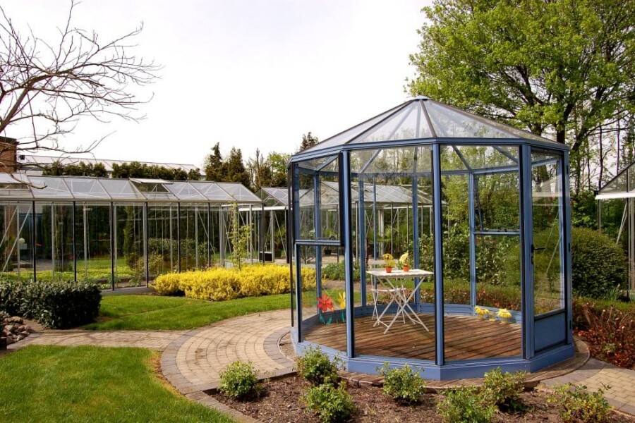 Serre décorative hexagonale - Structure aluminium - Euro Rondon Victorian